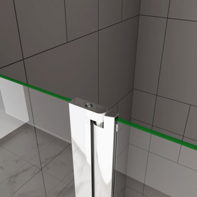 SKY Bathroom 1000x1400mm Pivot Bath Shower Screen Tempered Glass Door Panel
