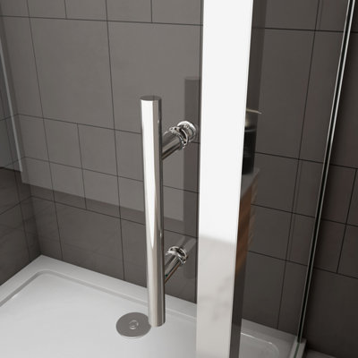 SKY Bathroom 1500x700x30mm Sliding Shower Enclosure Door Glass Screen ...