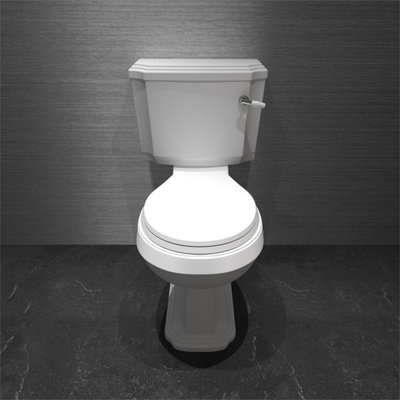 SKY Bathroom cloakroom Oval Traditional Ceramic Close Coupled Toilet ...