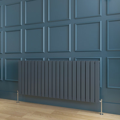 Sky Bathroom Flat Panel Anthracite Radiator High Heat Output Double ...