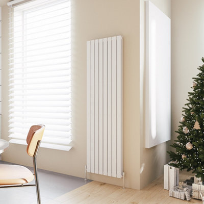 SKY BATHROOM Flat Panel Radiator 1800x544mm Double White High Heat ...