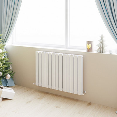 SKY BATHROOM Flat Panel Radiator 600x884mm Double White High Heat ...