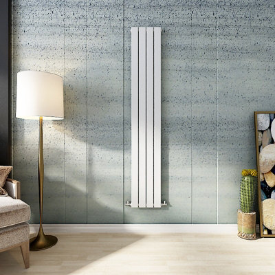 Sky Bathroom Flat Panel White Radiator Tall Upright Single 1800x272mm ...
