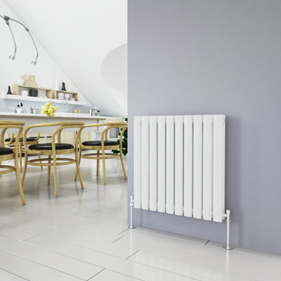 SKY bathroom Horizontal Oval Column Radiator 600x590mm Central Heating ...