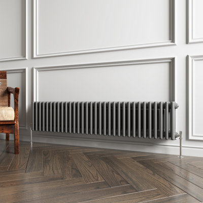 SKY Bathroom Radiator Cast Iron 3 Column 300x1460mm Anthracite ...