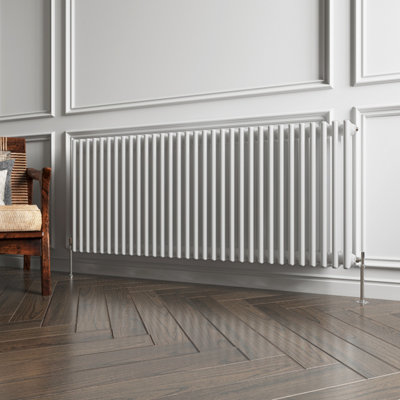 SKY Bathroom Radiator Cast Iron 3 Column 600x1460mm White Horizontal ...