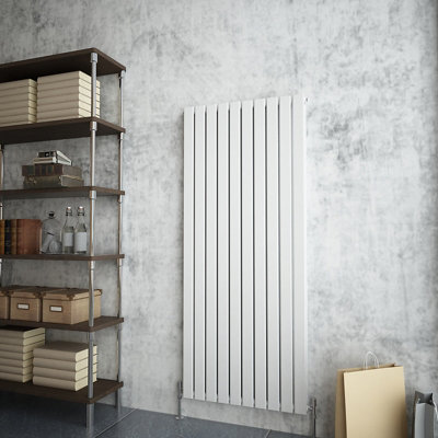 SKY Bathroom Radiator Flat Panel 1600x680mm White Vertical Double ...