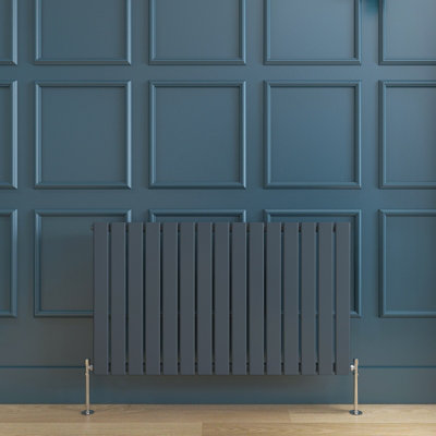 SKY Bathroom Radiator Flat Panel 600x1020mm Anthracite Horizontal ...