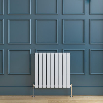 SKY Bathroom Radiator Flat Panel 600x612mm White Horizontal Single ...