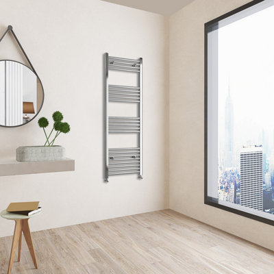 Sky Bathroom Straight Heated Towel Rail Radiator 1400x500mm High Heat ...