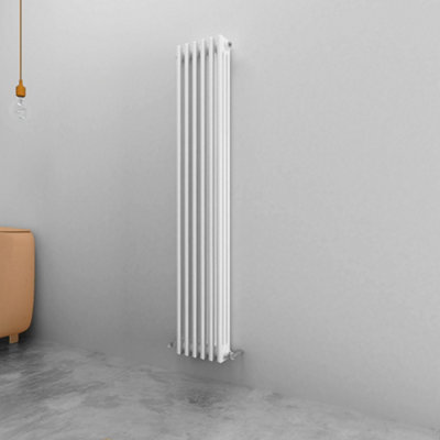 SKY Bathroom White Radiator 3 Column Cast Iron 1500x290mmVertical ...