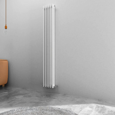 SKY Bathroom White Radiator 3 Column Cast Iron 1800x290mmVertical ...