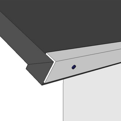 Skyguard Metal Edge Trim for Sheds 25mm x 50mm EPDM Rubber Roofing x5 ...