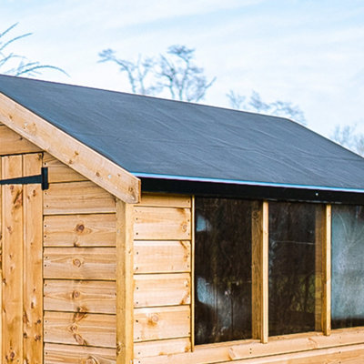 Skyguard Metal Edge Trim for Sheds 25mm x 50mm X 2 metres EPDM Rubber ...