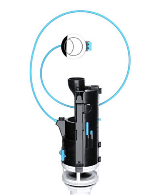 Skylo Universal Dual Flush Valve For Concealed Cistern SKY015 570mm Cable