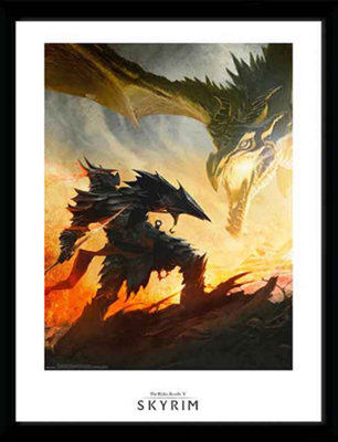 Skyrim Daedric Armor 30 x 40cm Framed Collector Print