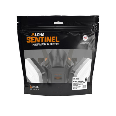 SKYTEC Alpha Sentinel Half-Face Respirator Mask A2 Gas Filters & P3P ...
