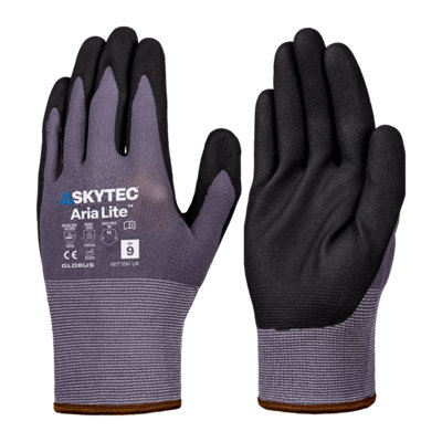 SKYTEC Aria Lite Lightweight Nitrile Coated Safety Work Gloves - Size ...