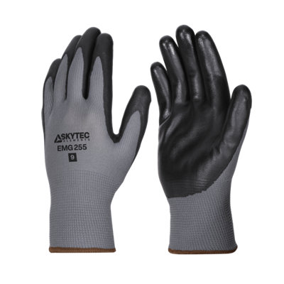 SKYTEC ELEMENTS EMG255 Tactile Lint Free Nitrile Coated Palm Grip ...
