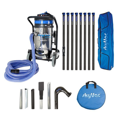 SkyVac Industrial 85 Gutter Vacuum, Elite 8 Pole Package. Site Friendly ...