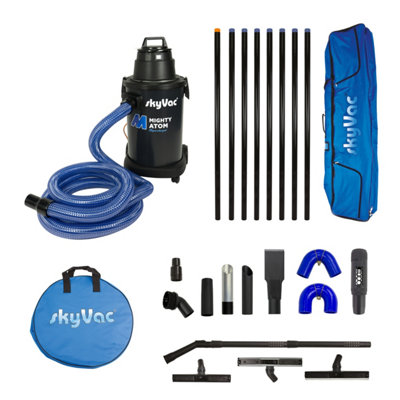 SkyVac Mighty Atom High Reach Pole System 8 Pole Package - Push Fit Poles
