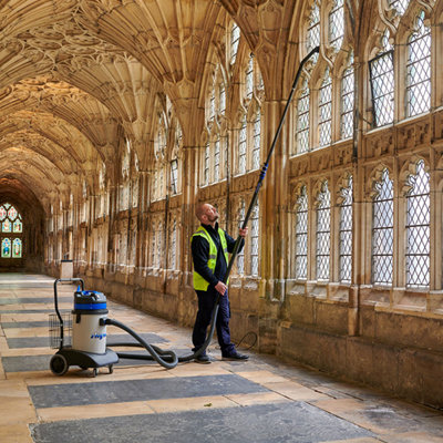 SkyVac Telescopic Vaccum Pole High-Reach Dusting Kit 4M Telescopic Pole ...