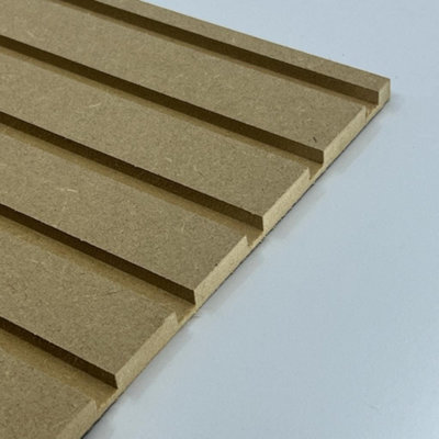 Slat Paintable Wood Wall Panel Sample