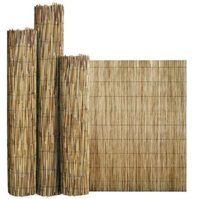 Slat Reed Garden Fencing Fence Panel Screening Bamboo Roll Outdoor ...