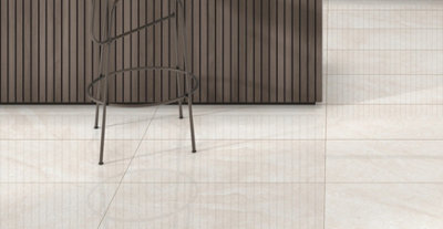 Slate Beige Slate Effect Gloss Porcelain Indoor Wall & Floor Tiles ...