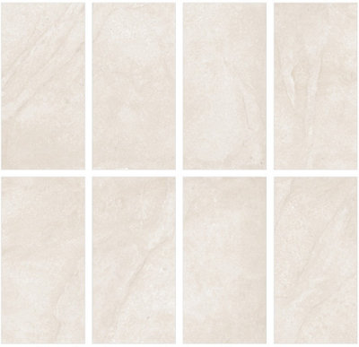 Slate Beige Slate Effect Gloss Porcelain Indoor Wall & Floor Tiles ...