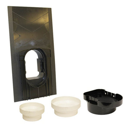 Slate Vent Pitched Roof Ventilator Grey Multi Spigot Connection 100-125 ...