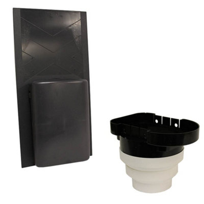 SLATE VENT PITCHED ROOF VENTILATOR GREY MULTI SPIGOT CONNECTION 100-125 ...