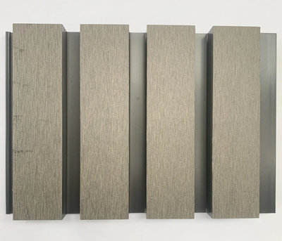 Slatted Cladding Boards Grey Composite 8 Pack