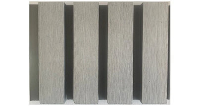 Slatted Cladding Boards Light Grey Composite 10 Pack