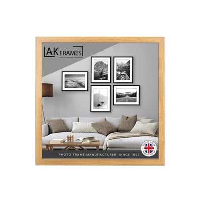 Sleek 20x20" Oak Thin Modern Picture Frame - Slim and Design for ...
