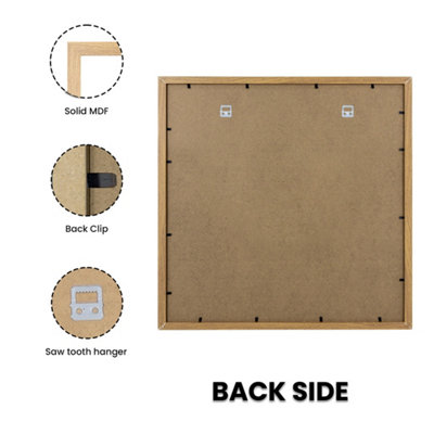 Sleek 20x20" Oak Thin Modern Picture Frame - Slim and Design for ...