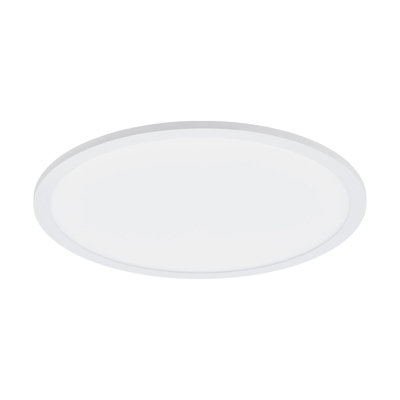 Sleek 450mm White LED Ceiling Light - 28W Low Profile Round Fixture
