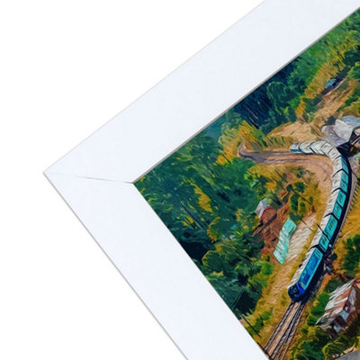 Sleek A3 White Thin Modern Picture Frame - Slim and Design for Posters ...