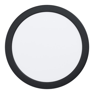 Sleek Black Recessed LED Downlight for Walls and Ceilings - 16.5W Spotlight