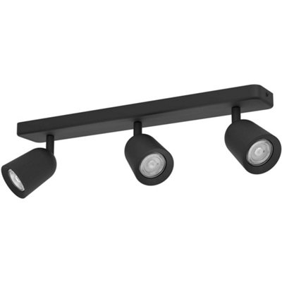 Sleek Black Triple LED Ceiling Spotlight for Indoor Use - Modern Home ...