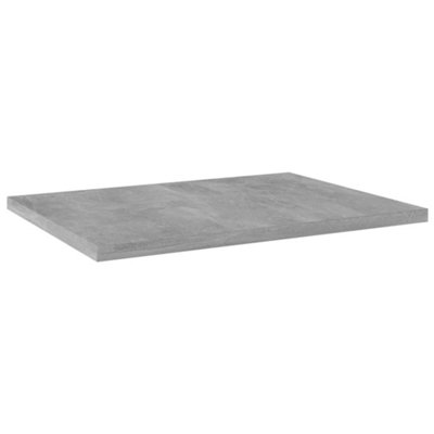 Sleek Bookshelf Boards 4 pcs Concrete Grey 40x30x1.5 cm Engineered Wood
