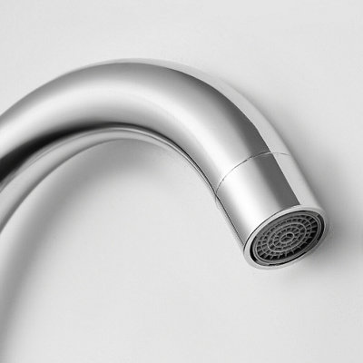 Sleek Flow Chrome Kitchen Mixer Tap with Swivel Spout