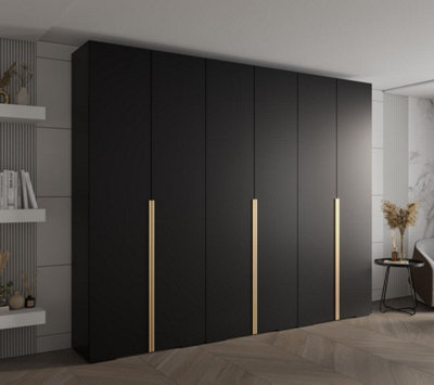 Sleek Inova I Hinged Door Wardrobe H2370mm W3000mm D470mm - Modern ...