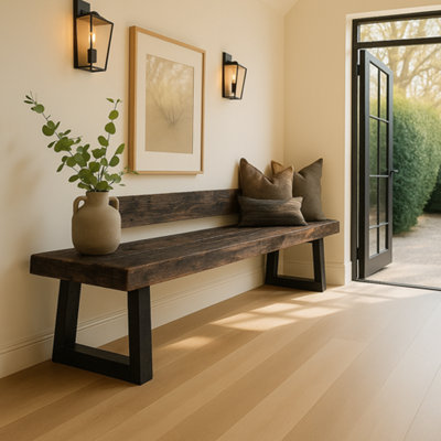 Sleek & Slender Bench - Jacobean