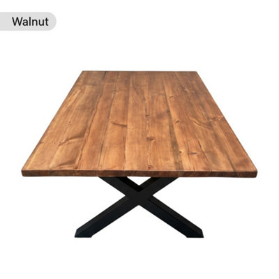 Sleek & Slender Reclaimed Dining Table - Walnut