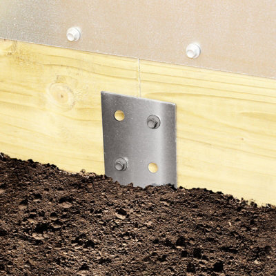 SLEEPERSECURE Base Anchor Bracket for Concrete Mounting Galvanised ...