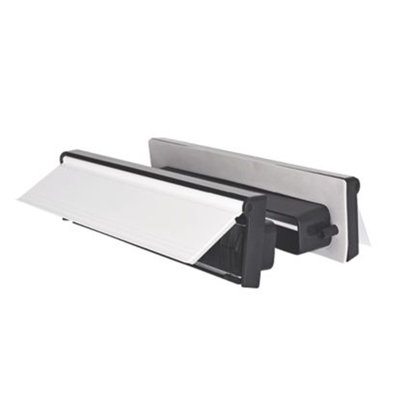 Sleeved LetterBox Internal & External White Plate Cover Set PVC or ...