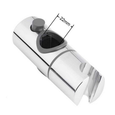 Slider Shower Head Holder 22mm Adjustable Riser Rail Bracket Chrome
