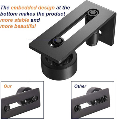 Sliding Barn Door Floor Guide - Adjustable Bottom Roller with 8 Setup ...
