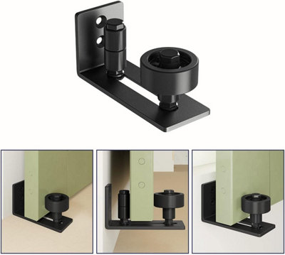 Sliding Barn Door Floor Guide - Adjustable Bottom Roller with 8 Setup ...